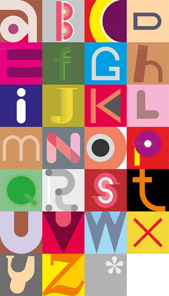 11 Best Printable Alphabet Letters Designs Free Premium Templates 